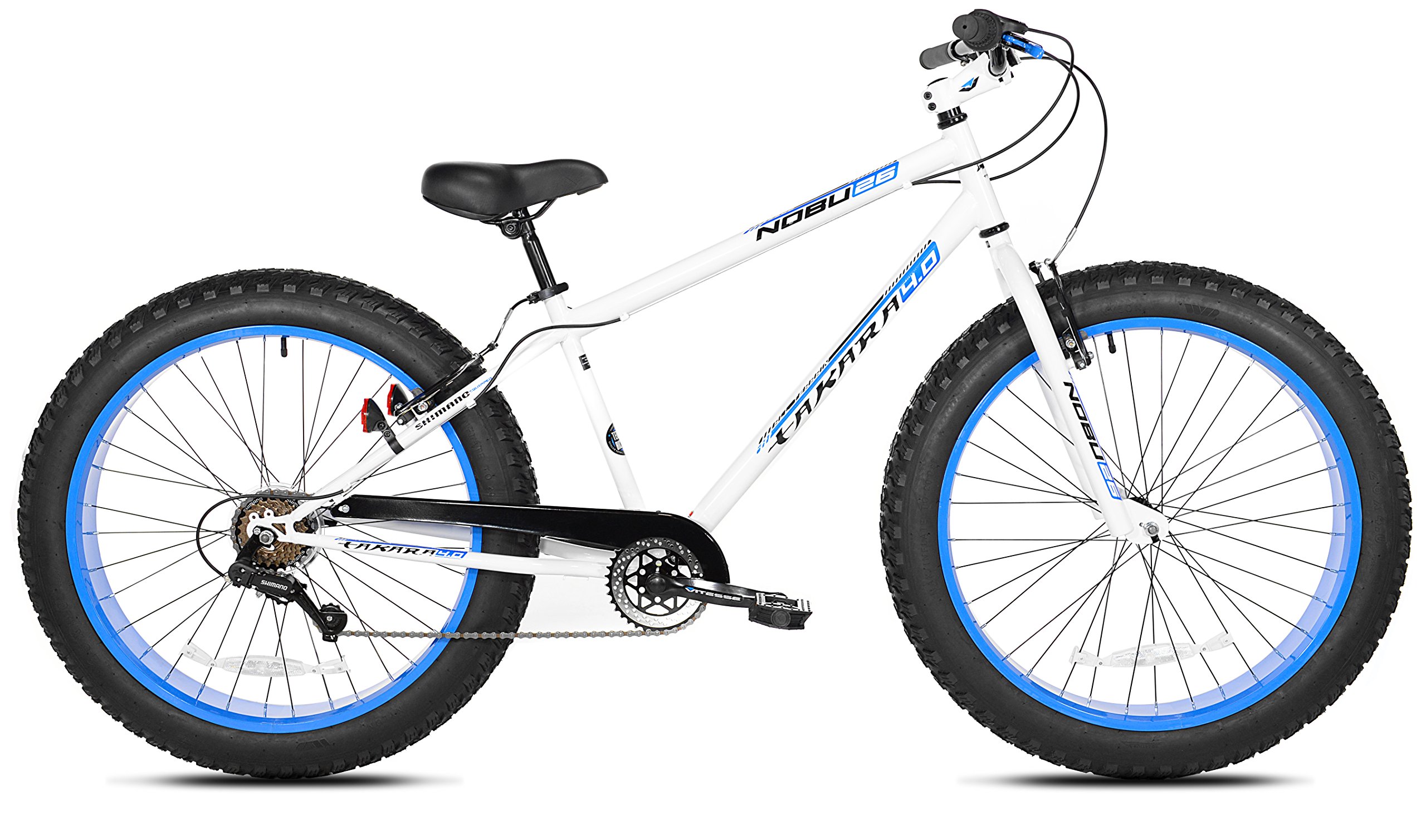 Takara Nobu Fat 26" Bike, 17.25"/One Size, White/Blue