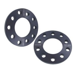 (2) billet 1/2" flat wheel spacers adapters | 5x4.5 | fits ford mustang ranger explorer and more