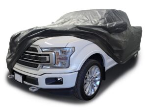 carscover custom fits for 2001-2024 ford f150 crew cab 5.5ft short bed box truck car cover premium xtrashield black