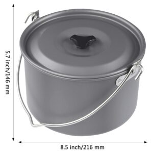 MyLifeUNIT Camping Pot Cookware, Portable Cooking Pot for Outdoor Camping Hiking, 5-Quart