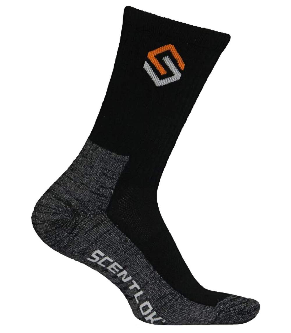 ScentLok Men's Everyday Socks (Black, Medium)