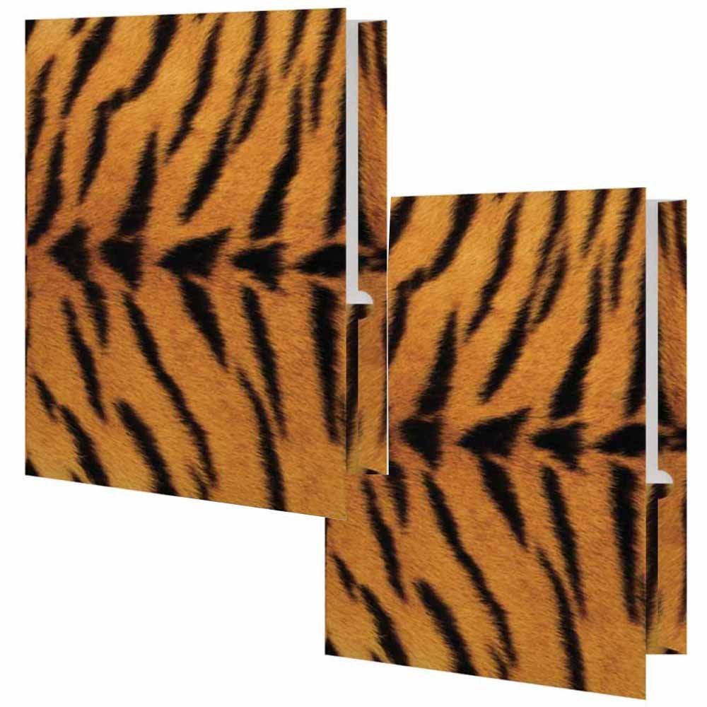 Tiger Animal Print Presentation File Folder - Set of Two