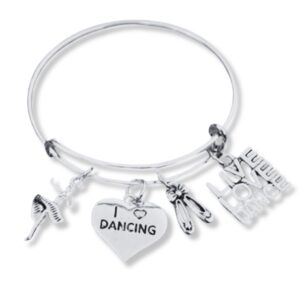 infinity collection dance bracelet- dancer gift for girls, dance jewelry -gift for dance recitals, dancers and dance teams, dance accessories, jewelry for granddaughter daughter niece