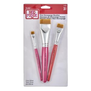 mod podge furniture brush set of 3 (1 1/4-inch, 11/16-inch, 3/8-inch), 24781 one each, original version