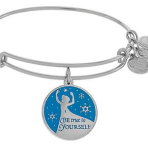 Disney Parks Alex and Ani Frozen Queen Elsa Enamel "Be True to Yourself" (Rafaelian Silver)