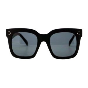 womens oversized fashion sunglasses big flat square, matte black, size one size