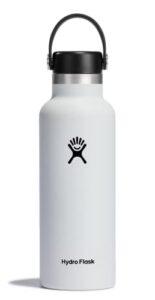 hydro flask standard flex cap white 18 oz