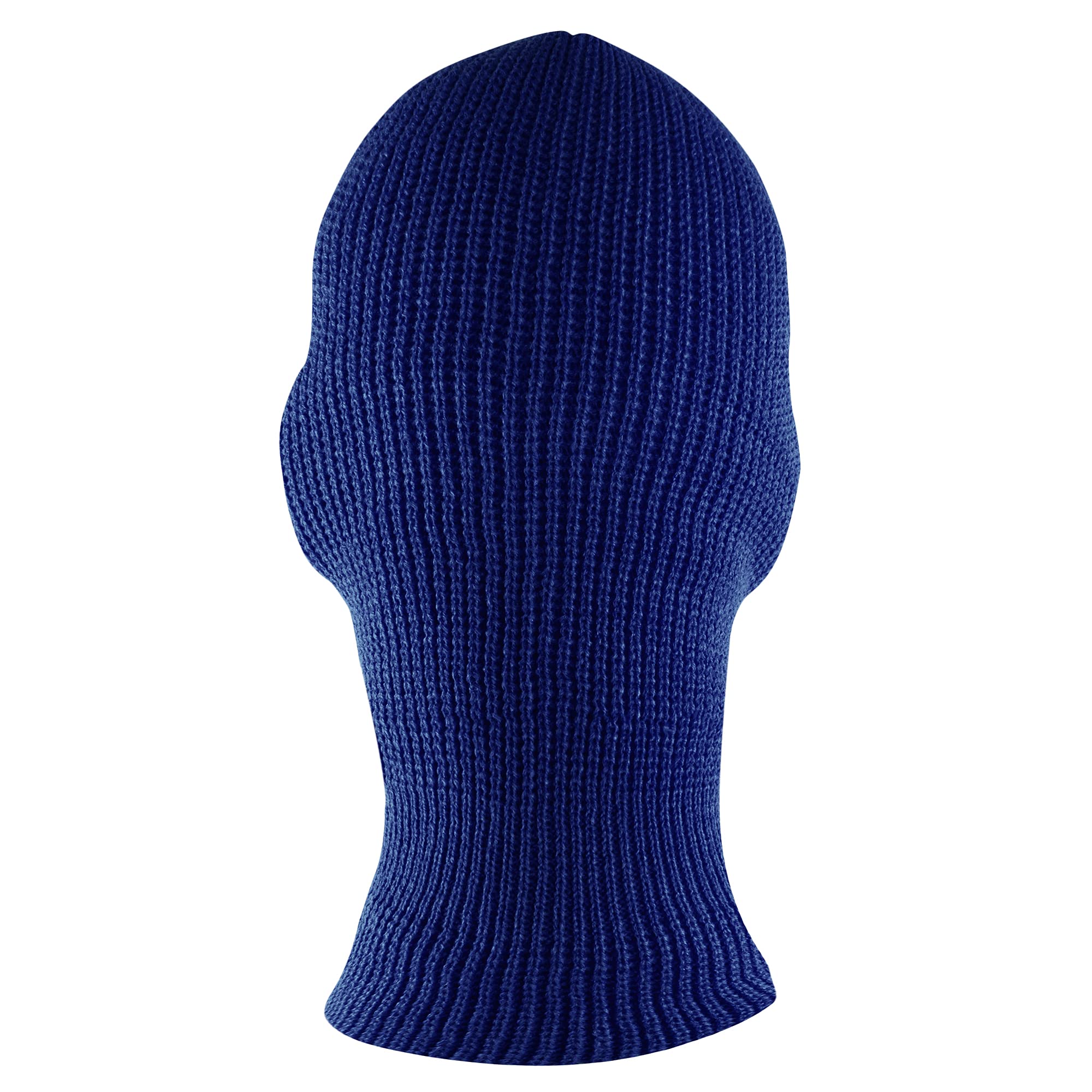 Knit Sew Acrylic Outdoor Full Face Cover Thermal Ski Mask by Super Z Outlet, Navy Blue, One Size Fits Most