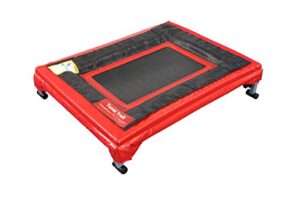 tumbl trak mini trak, red, small mini trampoline (mt-adj)