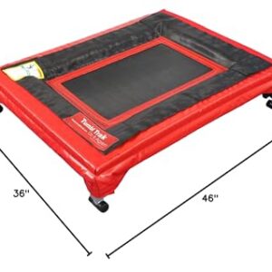 Tumbl Trak Mini Trak, Red, Small Mini Trampoline (MT-adj)