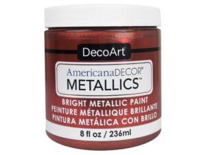 decoart metallics acrylic paint, 8 fl. oz. jar, 24k gold (pack of 1)