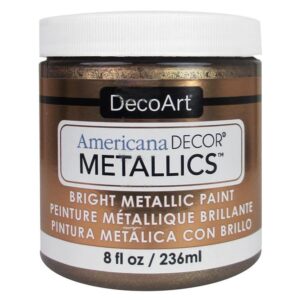 Decoart Ameri Deco MTLC Ant Americana Decor Metallics 8oz AntBronze, 8 Fl Oz (Pack of 1), Antique Bronze