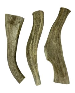 deer valley chews premium deer antler for dogs - medium 5-7 inches long, 3 pack - all natural dental treat for teething and chewing - premium grade, naturally shed