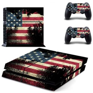 uushop usa flag america flag vinyl skin decal cover for sony playstation 4 ps4 console sticker the stars and stripes