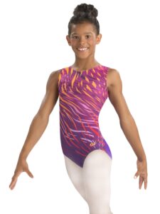 gk girls gymnastics leotards dance ballet apparel one piece (cl, sassy safari)