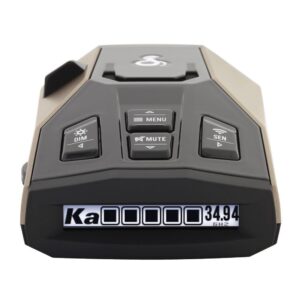 cobra rad 450 laser radar detector: long range, false alert filter, voice alert & oled display, black, rad450