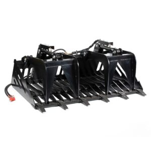 titan attachments 72" skeleton rock grapple rake quick tach bucket loader