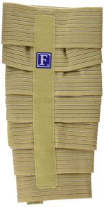 farrowwrap classic legpiece, tan with compression sock, bsn jobst farrowmed (tall, medium)