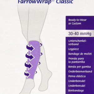 FarrowWrap Classic Legpiece, Tan with Compression Sock, BSN FarrowMed (Regular-XLarge)