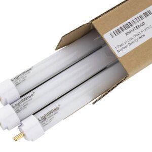 Lightwise LWL7W40-F13T5 21" Direct Replacement Led Tube, 7-Watt, White, 4000K, Retrofit 13W T5 Fluorescent Tube of your Uncder-Cabinet Lights 50% Energy Saving, Replace Directly Set of 3