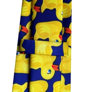 Yancos Ducky Duck Tie Cosplay Bow Tie Yellow Duck Tie Necktie Halloween Costume Funny Gifts Adjustable Tie