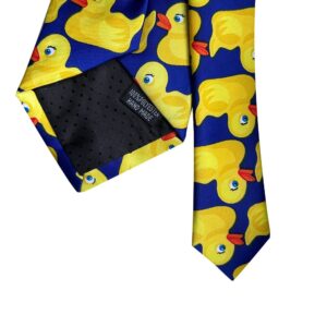 Yancos Ducky Duck Tie Cosplay Bow Tie Yellow Duck Tie Necktie Halloween Costume Funny Gifts Adjustable Tie