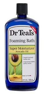 dr teal's ultra moisturizing foaming bath with avocado oil, 34 fluid ounce (packaging may vary)