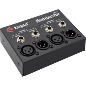 kopul hmx-2 humbuster - dual-channel hum eliminator with xlr and 1/4" connectors