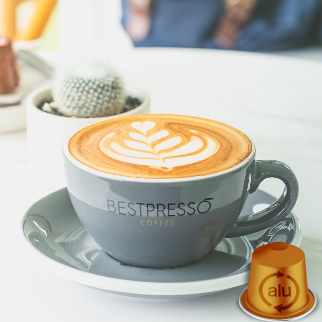 Bestpresso Coffee for Nespresso Original Machine 120 pods Genuine Espresso Ristretto Blend(High Intensity), Pods Compatible with Nespresso Original