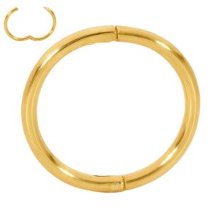 365 sleepers gold plated sterling silver hinged hoop unisex nose segment ring sleeper earrings australian made nickel free hypoallergenic 8mm - 14mm