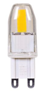 satco s9546 g9 bulb in light finish, 1.88 inches, unknown, clear