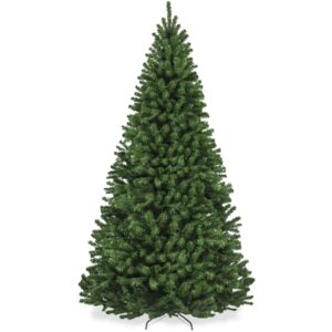 best choice products 7.5ft premium spruce artificial holiday christmas tree for home, office, party decoration w/ 1,346 branch tips, easy assembly, metal hinges & foldable base