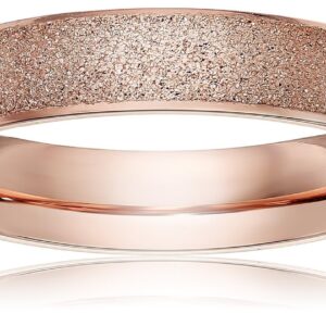 LOVE Beauties 4mm Women's Titanium Rose Gold Wedding Band Ring (4.5)