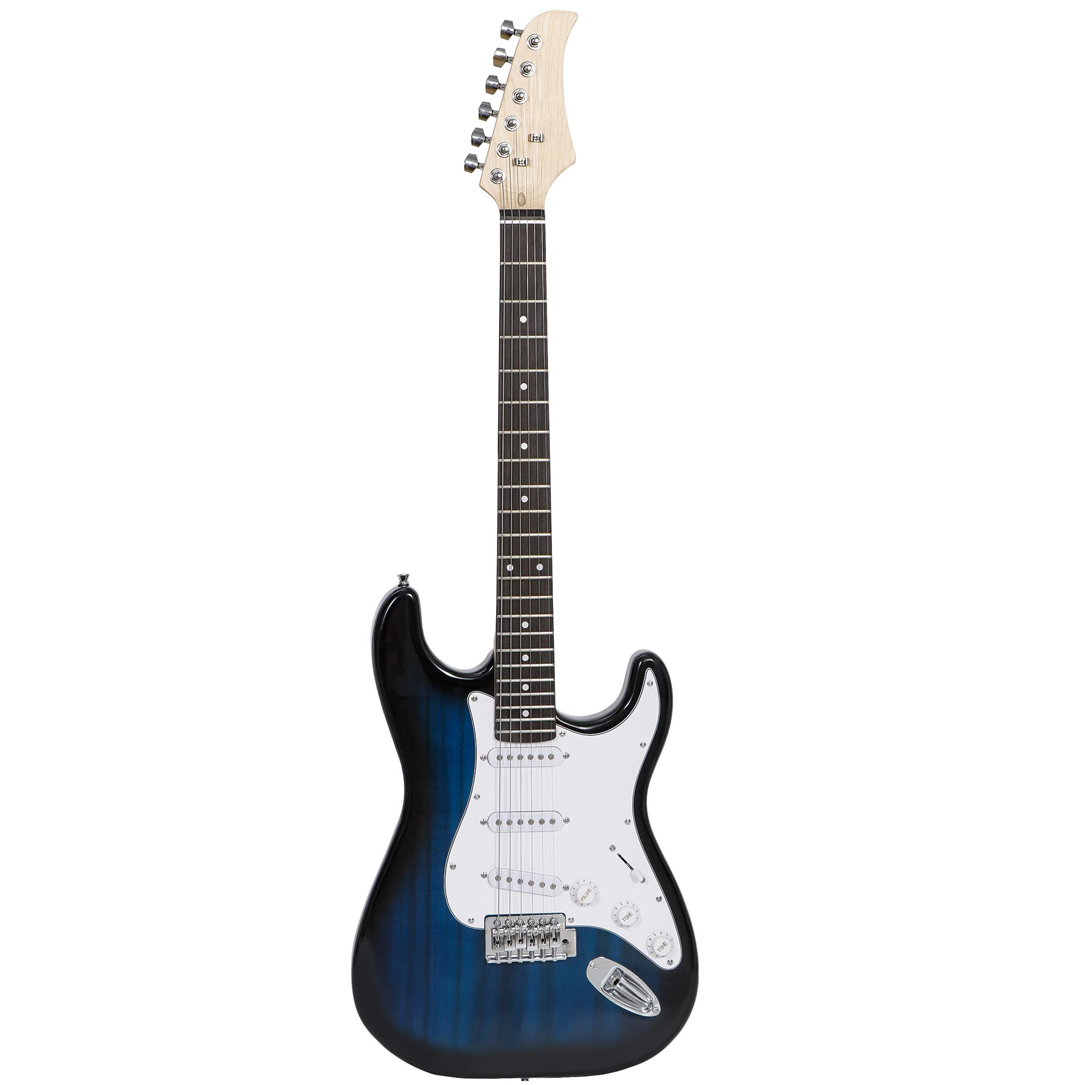 Smartxchoices 39" Full Size Electric Guitar with 10W Amp,Gig Bag Case Guitar Strap Package for Beginner Starter (Blue)