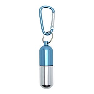 ABYSTYLE Dragon Ball Z 3D Blue Capsule Corp Aluminum Keychain 3.3" x 1" Unscrewed Store Cash Anime Manga DBZ Accessories