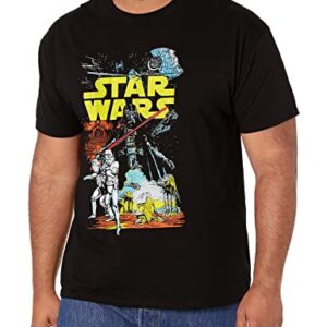 STAR WARS Men's Galactic Battle T-Shirt - Black - X Large