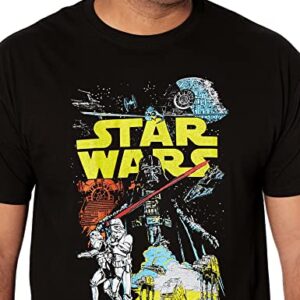 STAR WARS Men's Galactic Battle T-Shirt - Black - X Large