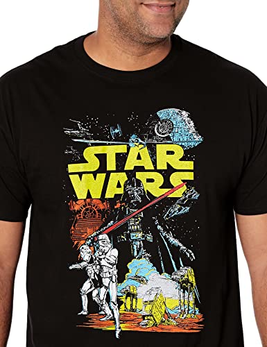 STAR WARS Men's Galactic Battle T-Shirt - Black - X Large