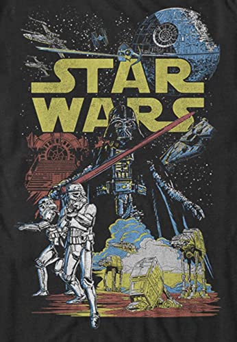 STAR WARS Men's Galactic Battle T-Shirt - Black - X Large