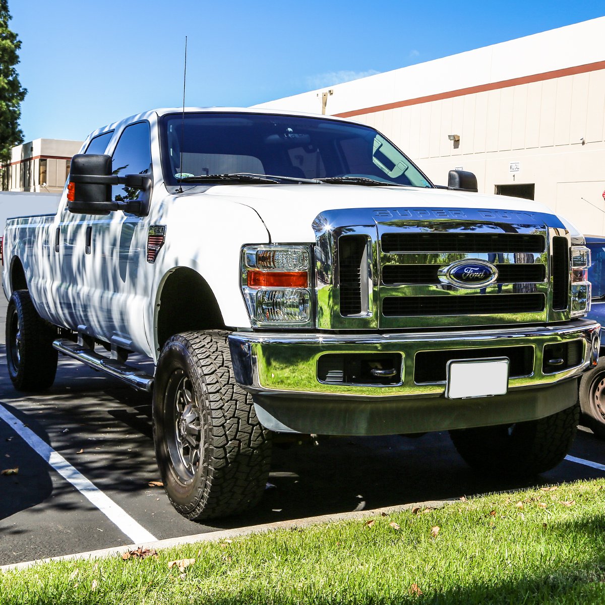 DNA MOTORING HL-OH-FSUPER08-CH-AM Chrome Amber Headlights Replacement Compatible with 08-10 F-250 / F-350 / F-450 / F-550 Super Duty