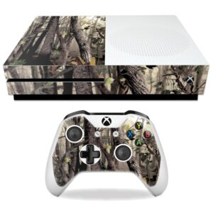 mightyskins skin compatible with microsoft xbox one s - tree camo | protective, durable, and unique vinyl decal wrap cover | easy to apply, remove, and change styles | made in the usa