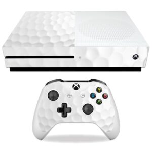 mightyskins skin compatible with microsoft xbox one s - golf | protective, durable, and unique vinyl decal wrap cover | easy to apply, remove, and change styles | made in the usa