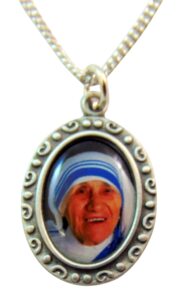 aeiniweraabbcc spprandom patron saints st. teresa of calcutta pendant & prayer card