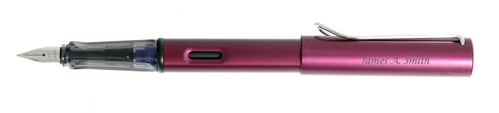 Engraved / Personalized Lamy AL-STAR Pen Collection (Medium, Purple)