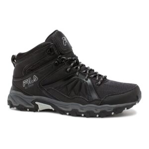 fila men's canoble hiking boots, black, 7.5 m