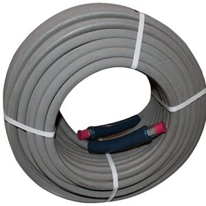 Pressure-Pro AHS285 Pressure Washer Hose 3/8" x 100' w/ Quick Connect, Non-Marking, Inc. Vinyl Bend Restrictors, 1-Wire, Commercial Grade, Assembled in the USA, Max Pressure: 4200 PSI, Max Temp: 250