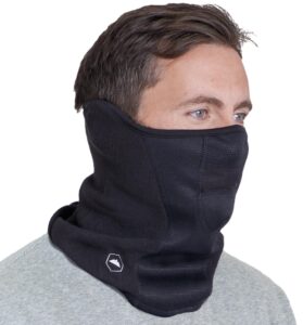 tough headwear winter face mask & ski mask neck gaiter - cold weather half balaclava - tactical neck warmer for men & women