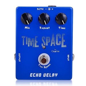 caline delay effect guitar pedal time space echo electric digital pedal with 3 switches aluminum alloy housing cp-17