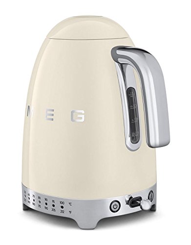 Smeg KLF02CRUS 50's Retro Style Variable Temperature Kettle, Cream