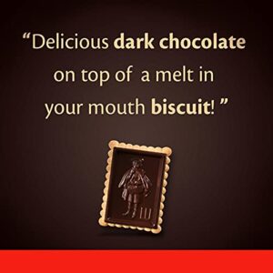 Lu Petit Ecolier European Dark Chocolate Biscuit Cookies, 45% Cocoa, 5.3 oz